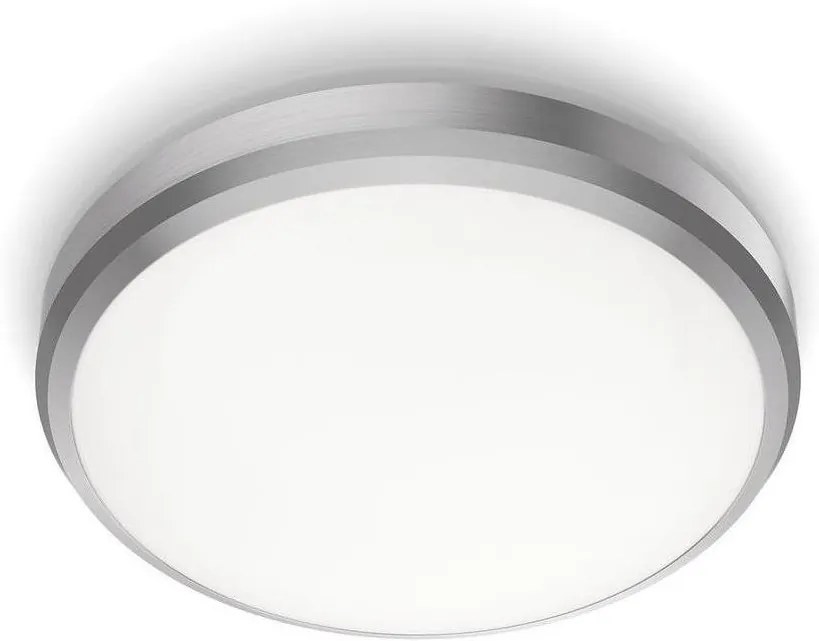 Philips doris cl257 led koupelnové stropní svítidlo 1x6w | 640lm | 4000k | ip44 - ochrana eyecomfort, nikl