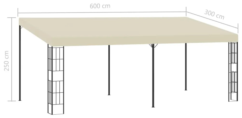 Altán Tranent - krémový textil | 3x6 m