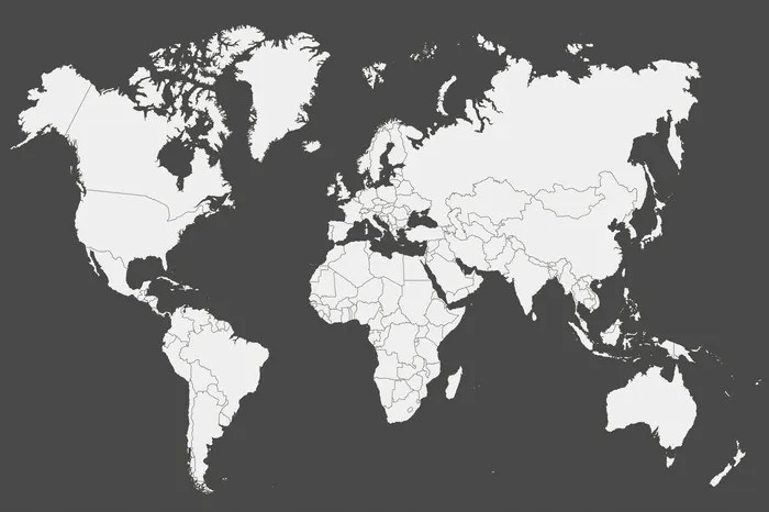 Obraz na zeď Klasická mapa světa Canvas Do Slaonu Pokoje 120x80