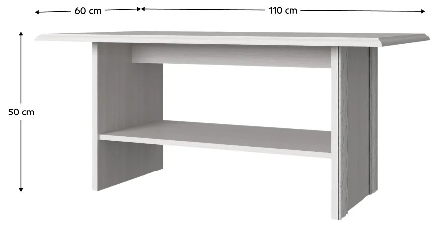 Konferenční stolek 110, woodline krém, TIFFY 12