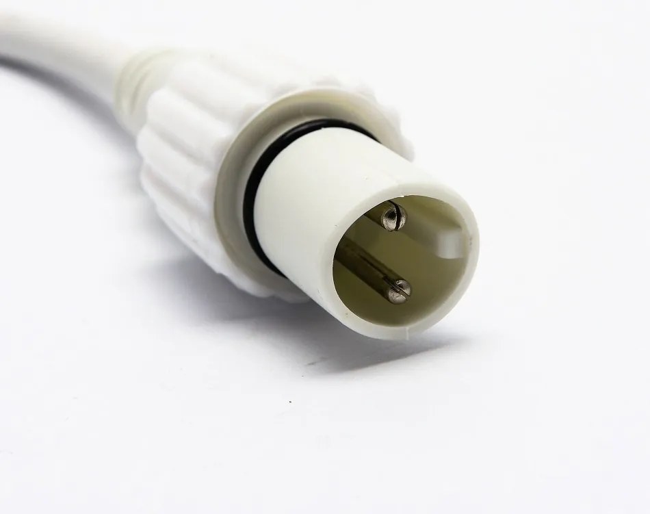 Easy Fix světelná girlanda, venkovní, 10 m pro 10 žárovek E27, bílý kabel, IP67, prodlužovací, bez žárovek