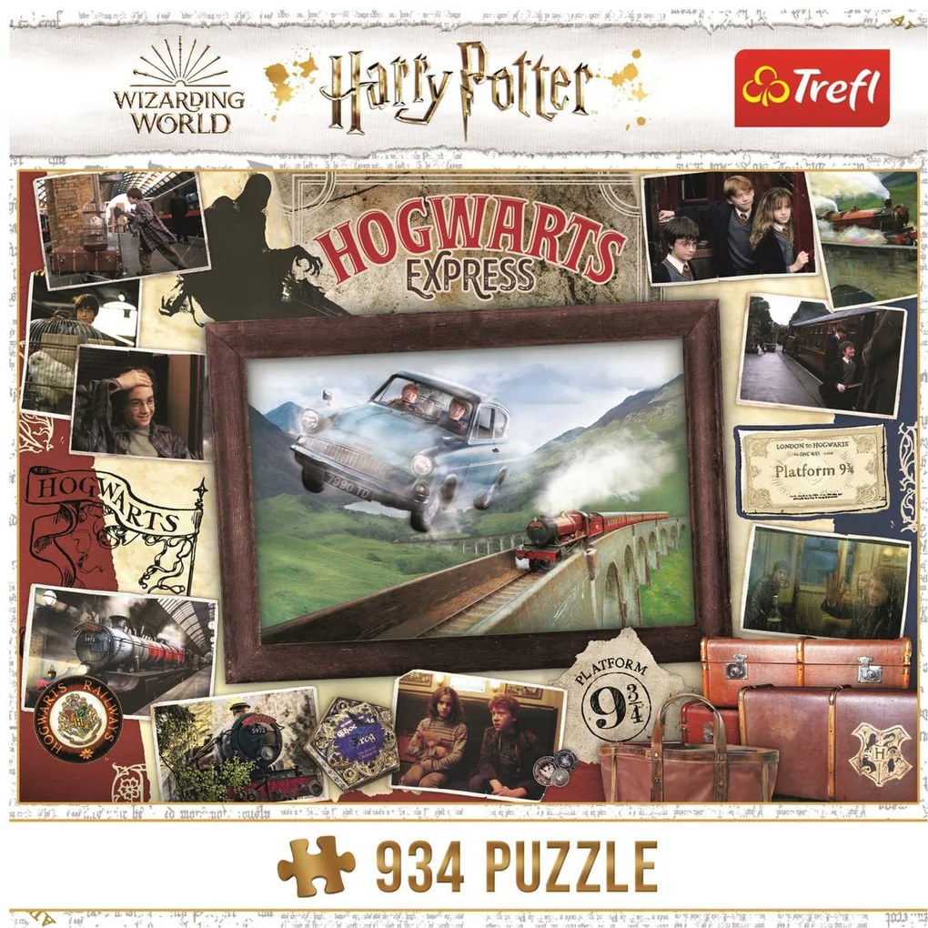 TREFL PUZZLE Harry Potter Bradavický expres 68x48cm skládačka 934 dílků tr93102