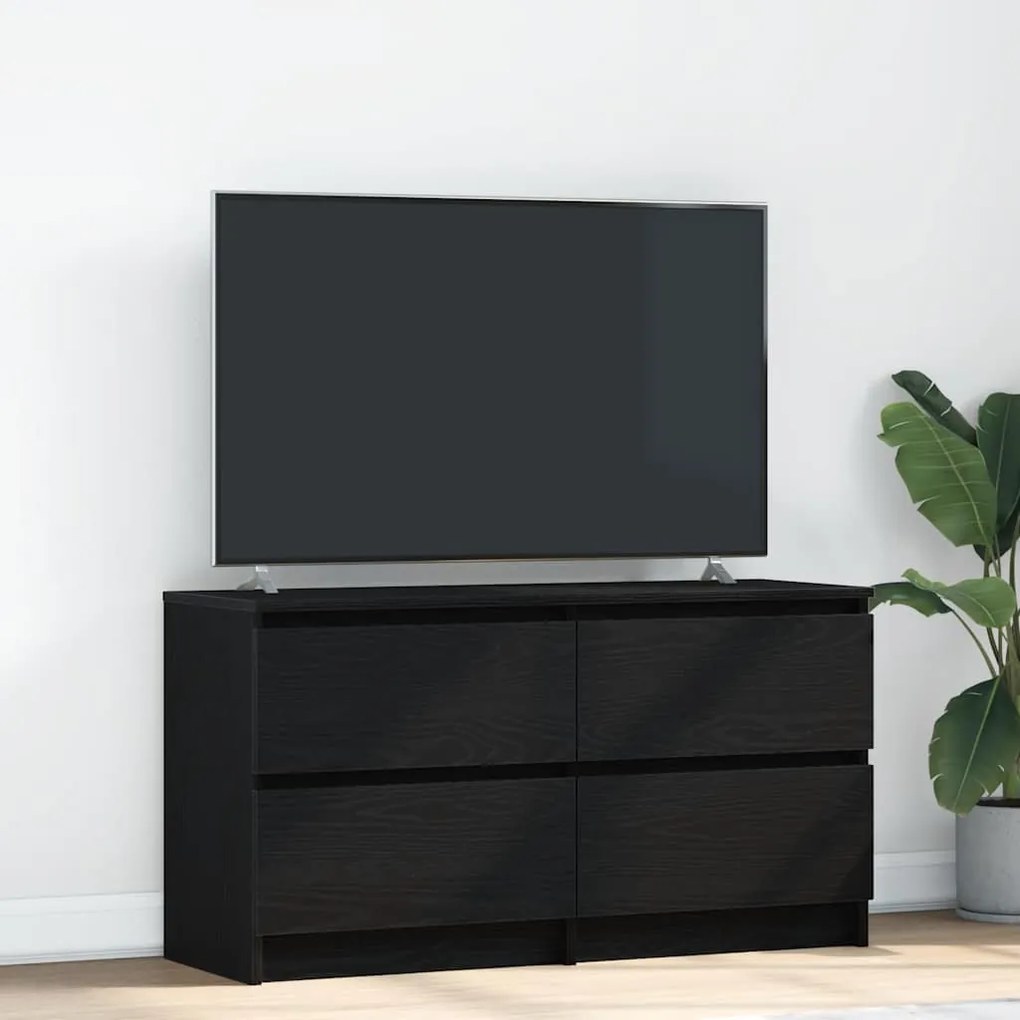 TV skříňka černá 100x35x54 cm kompozitní dřevo