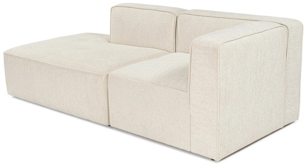 Hanah Home Dvoumístná krémová pohovka MORE M levá 210 cm