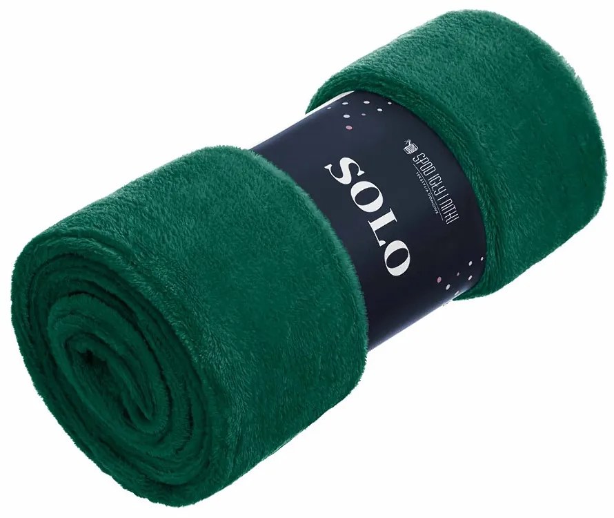 Spod Igły i Nitki Přehoz na postel z mikrovlákna 200x220 Solo bottle green