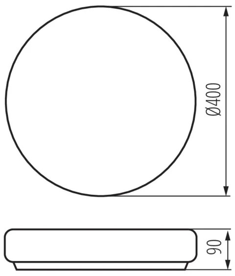 Kanlux 8814 - Koupelnové stropní svítidlo PERAZ 2xE27/15W/230V pr. 40 cm IP44