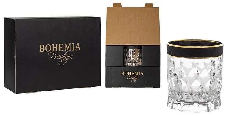 BOHEMIA PRESTIGE CONTE MODERN SKLENICE NA WHISKY 340ML SADA 6 KS