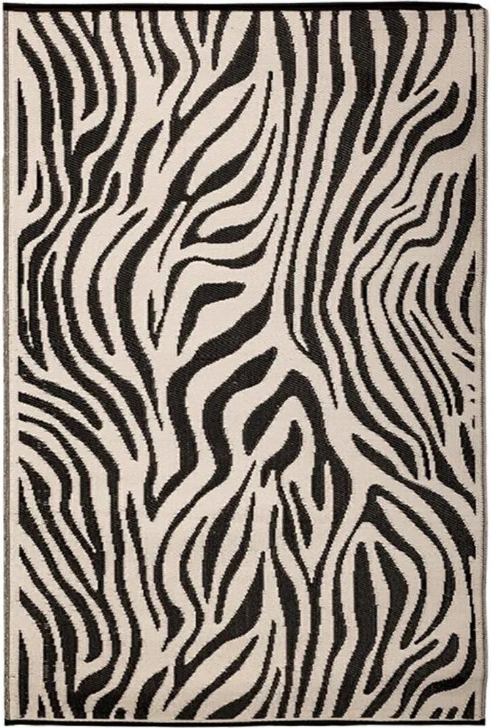 Velký koberec balkonový terasový Zebra 242x150cm Moderní z plastu