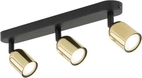 LED Bodové svítidlo TOP 3xGU10/10W/230V černá/zlatá