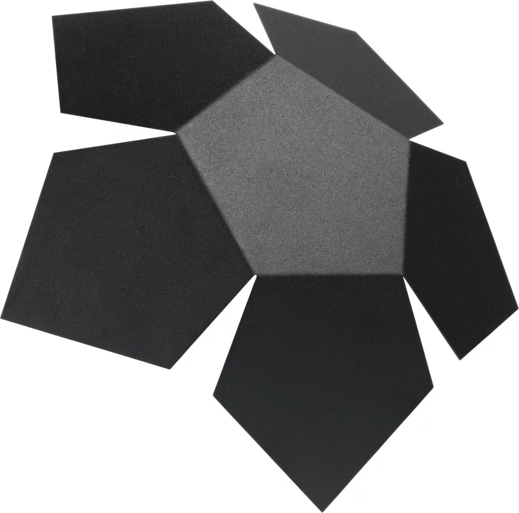 Sollux Lighting Nástěnné svítidlo PENTA černé