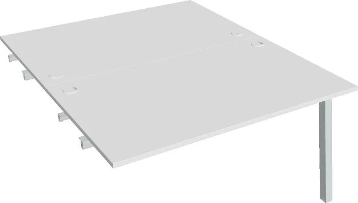 Hobis Kancelářský stůl k řetězení Hobis USDA 1400R, deskaakát, černá černá