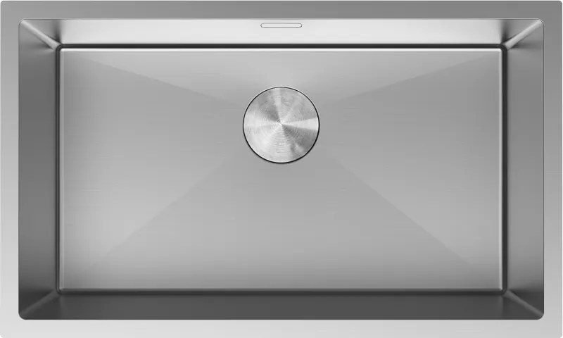 Mexen Trixo, 1-komorový nerezový dřez 750 x 440 mm, broušená ocel, 6415751000-01