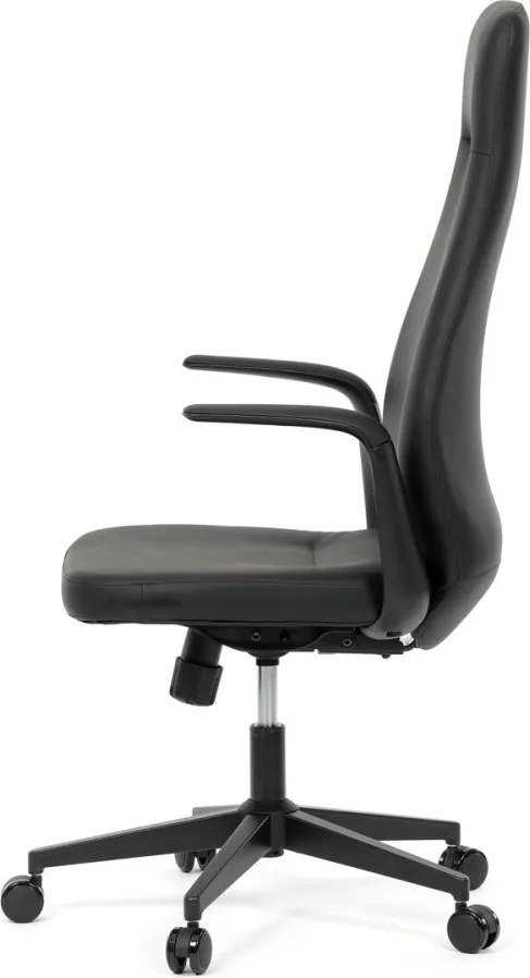 Kancelářské křeslo KA-T8325 BK, synchronní mechanismus, černá ekokůže (66 x 62) cm