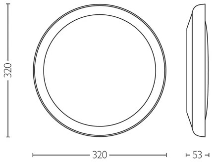 Philips - LED Stmívatelné stropní svítidlo PEBBLO LED/10W/230V 4000K bílá
