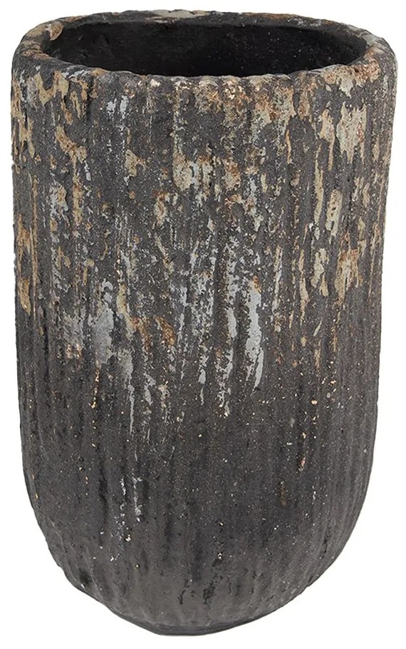 Granitový antik vysoký květináč - Ø15*24 cm