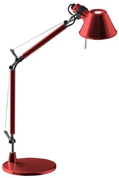 Stolní lampa Tolomeo Micro Tavolo - Artemide Barva: Červená, Varianta svítidla:: E14 led žárovka