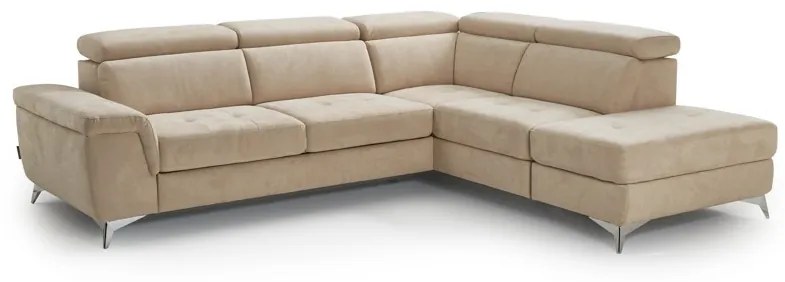 Pregio Italia sofa&relax Luxusní pohovka Bright Provedení: 2 místná + lehátko, Vzorník látek: tekno fibra 03 milk