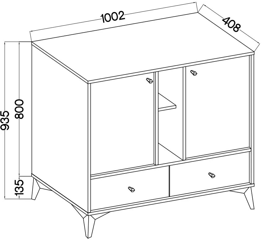 Falco Komoda Tomila 825/1 eukalyptus
