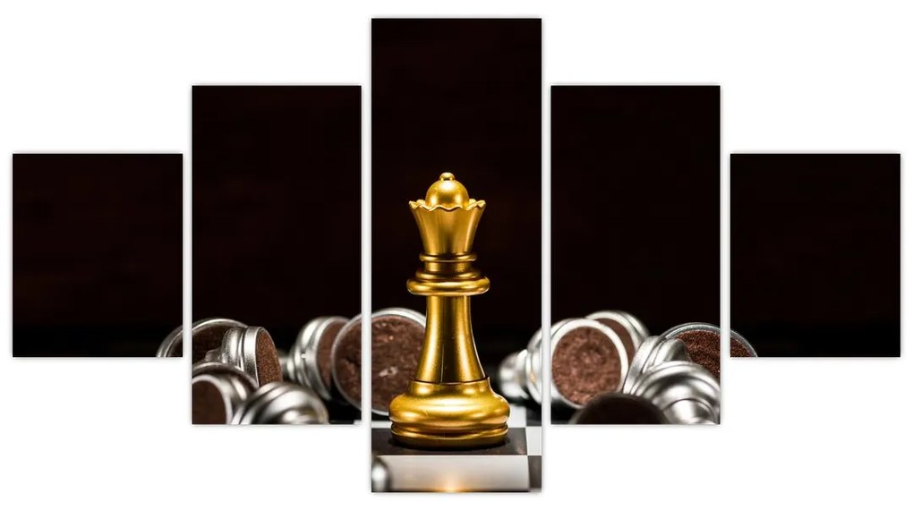 Obraz - Šachové figurky (125x70 cm)
