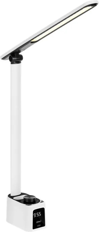 Stolní lampa s hodinama REBEL KOM1019 , regulace