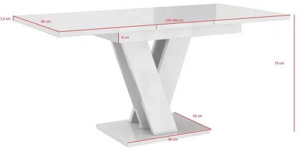 Rozkládací jídelní stůl Staffan