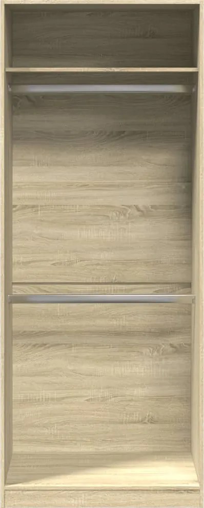 Šatní skříň dub sonoma 80 x 50 x 200 cm kompozitní dřevo 3307794