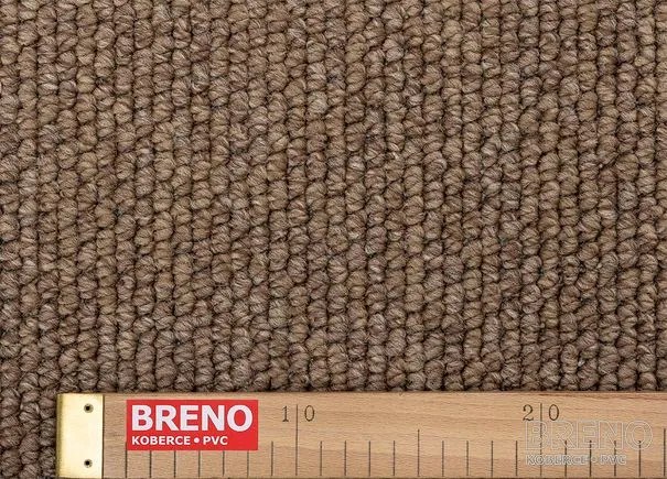 Breno Metrážový koberec JADE 92, šíře 400 cm, Hnědá