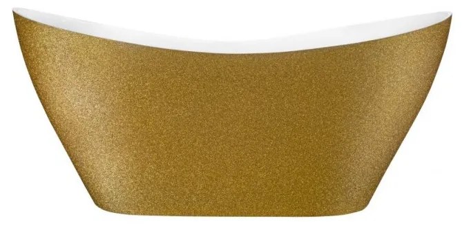 BESCO Volně stojící vana VIYA Glam - zlatá Rozměr vany - 160 × 70 cm VANAND16GLAM01