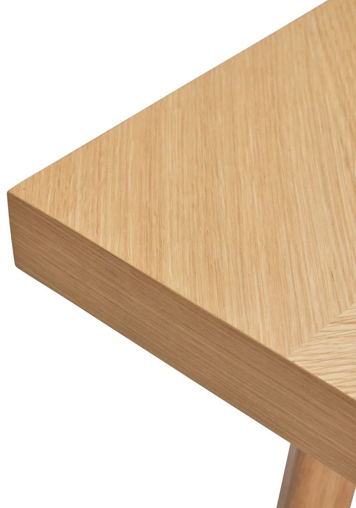 HÜBSCH Jídelní stůl HERRINGBONE 160x80 cm světlý 881612