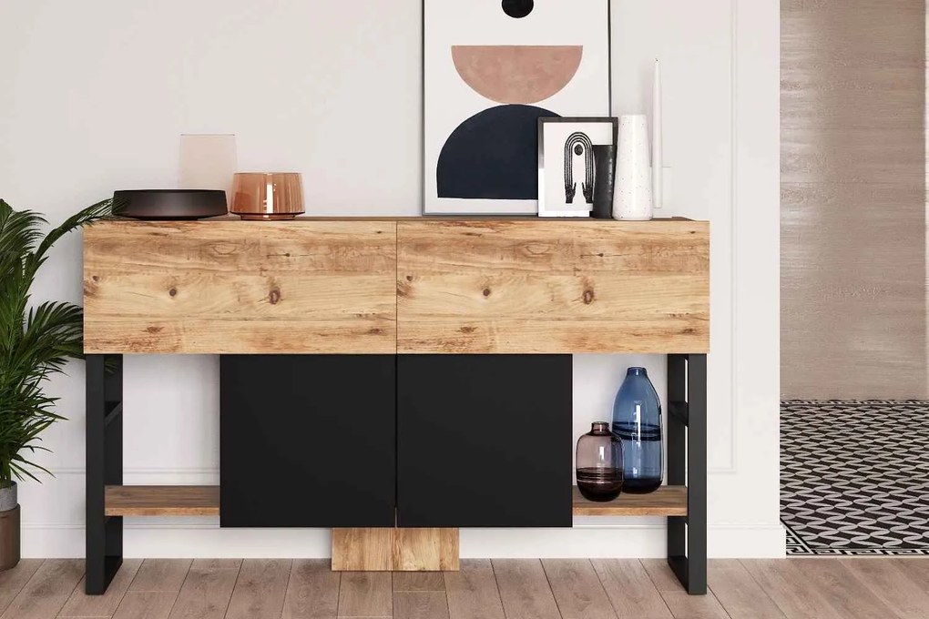 Designová komoda Edolie 138,8 cm borovice