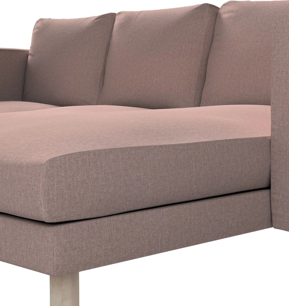Potah na pohovku IKEA Norsborg 3-místná se šezlongem barva růžová látka pletený vzor