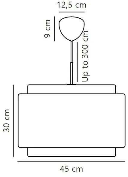 DFTP by Nordlux - Lustr na lanku TAKAI 1xE27/25W/230V