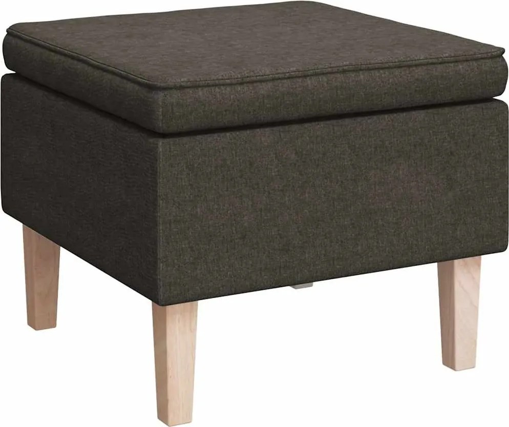 Houpací křeslo se stoličkou tmavě šedé textil 3121273