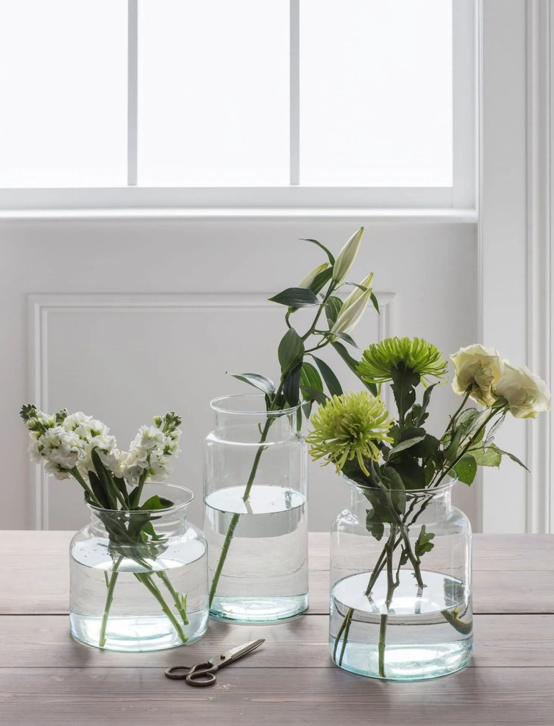 Garden Trading Skleněná váza Broadwell 4,5 l, čirá barva, sklo
