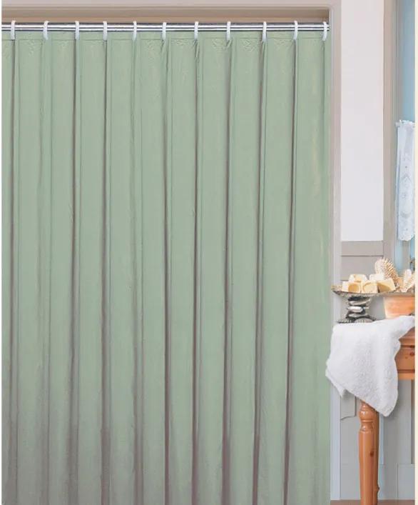Vesna | Sprchový textilní závěs ZELENÝ 180x200 cm