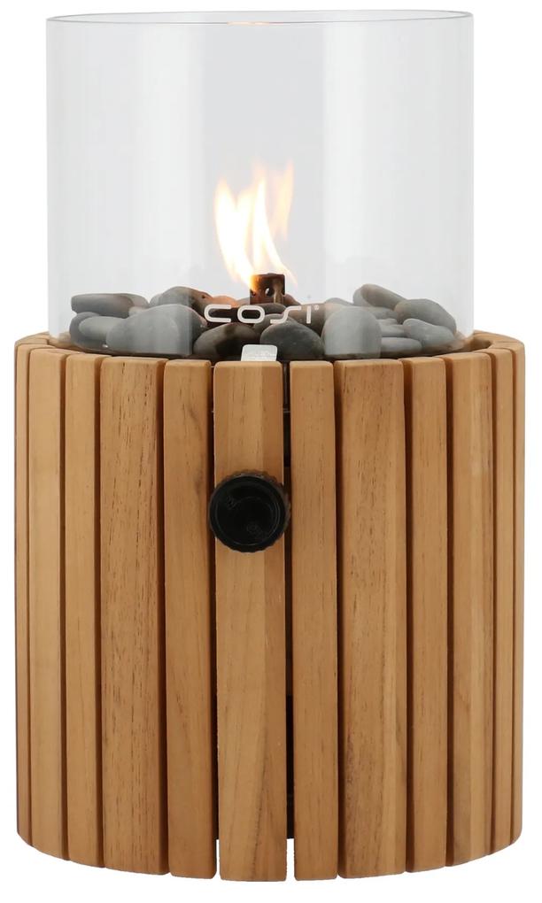 Plynová lucerna COSI Cosiscoop Timber, teak ~ Ø18 x výška 30 cm