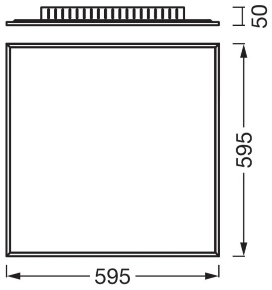 Osram - LED Panel přisazený PLANON LED/40W/230V 59,5x59,5 cm bílá