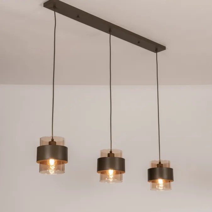 Závěsné svítidlo Retro 70er Line 110 Brown