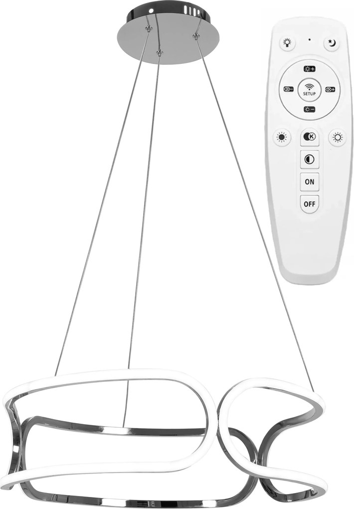 Toolight - LED stropní svítidlo APP792-CP, chromová, OSW-05500