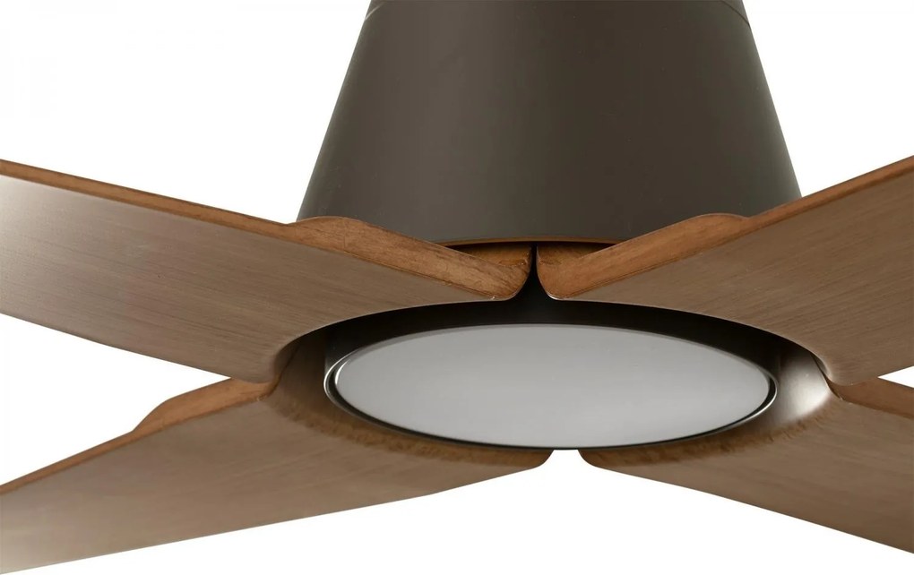 FARO 34106-130 TYPHOON M LED LED stropní ventilátor, hnědá/dřevo - FARO