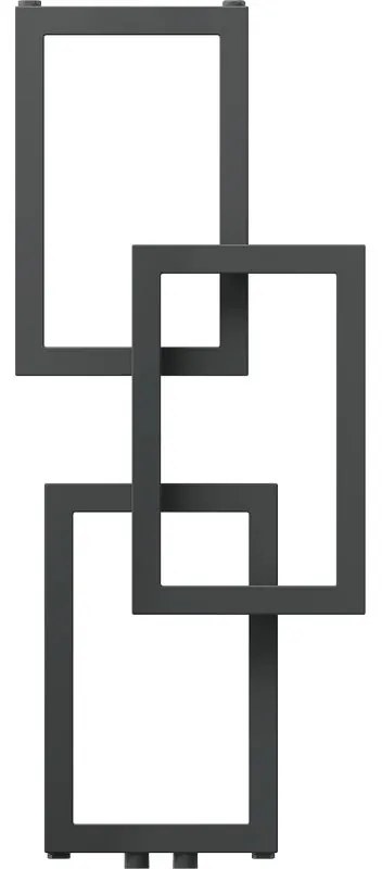 Mexen Grid, dekorativní koupelnový radiátor 870 x 360 mm, 209 W, grafitová, W215-0870-360-00-66