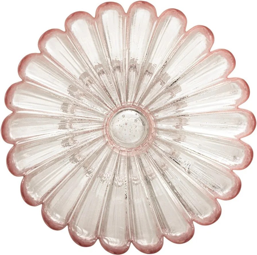 Světle růžový skleněný pohár na zmrzlinu 220 ml Nalu – Bloomingville