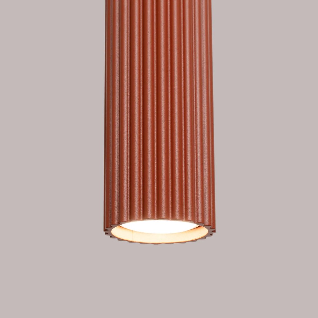 Sollux Lighting Závěsné svítidlo KARBON 1 červené okrové