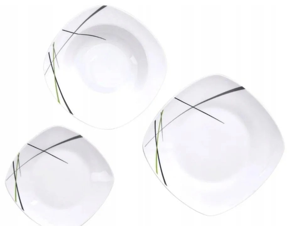 18dílná sada porcelánového nádobí Orion Green