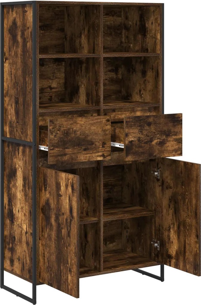 Servírovací skříň Kouřový dub 81 x 36 x 150.5 cm 3403036