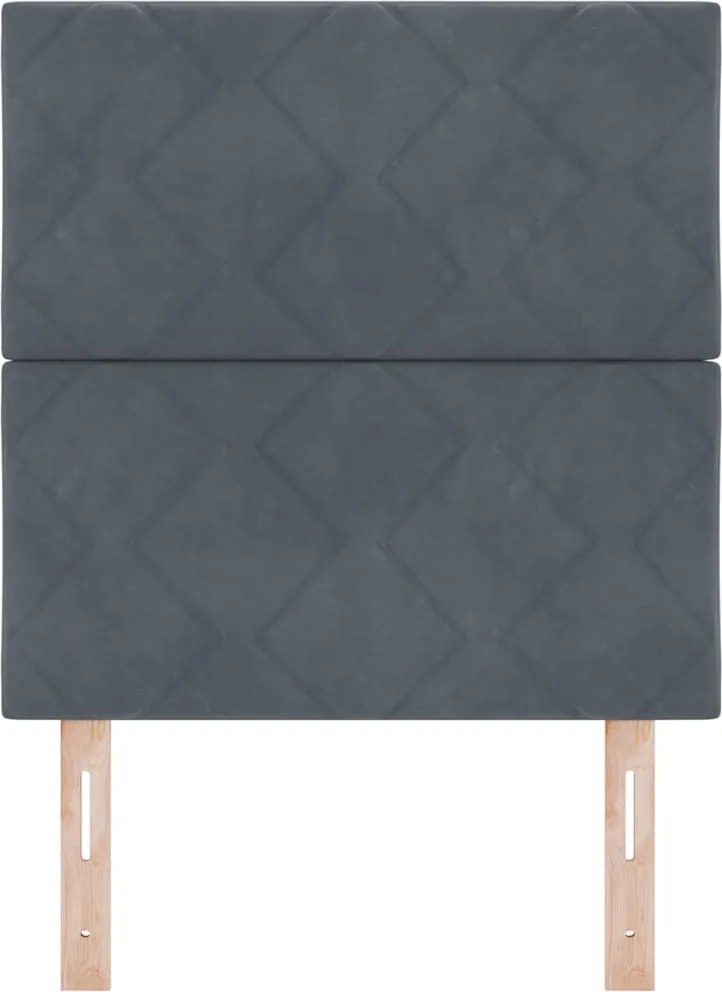 Čelo postele Tmavě šedá 80 cm samet 3337881