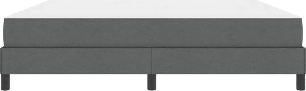 Postel s boxspringem Tmavě šedá 180 x 200 cm textil 3398508