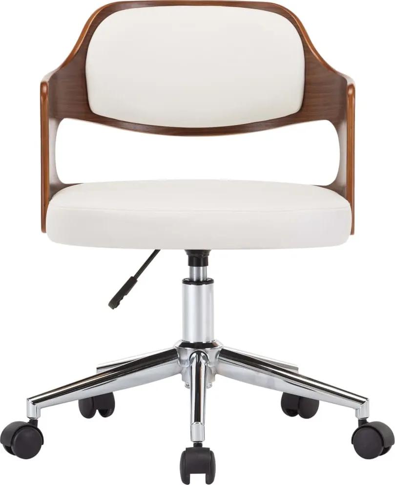 vidaXL Otočné jídelní židle 2 ks ohýbané dřevo a umělá kůže [3054926] Barva: taupe