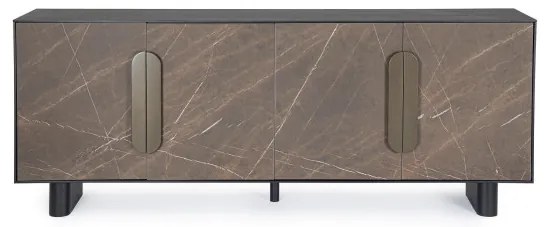 BIZZOTTO Příborník GARRISON hnědý 80x200 cm 0747345