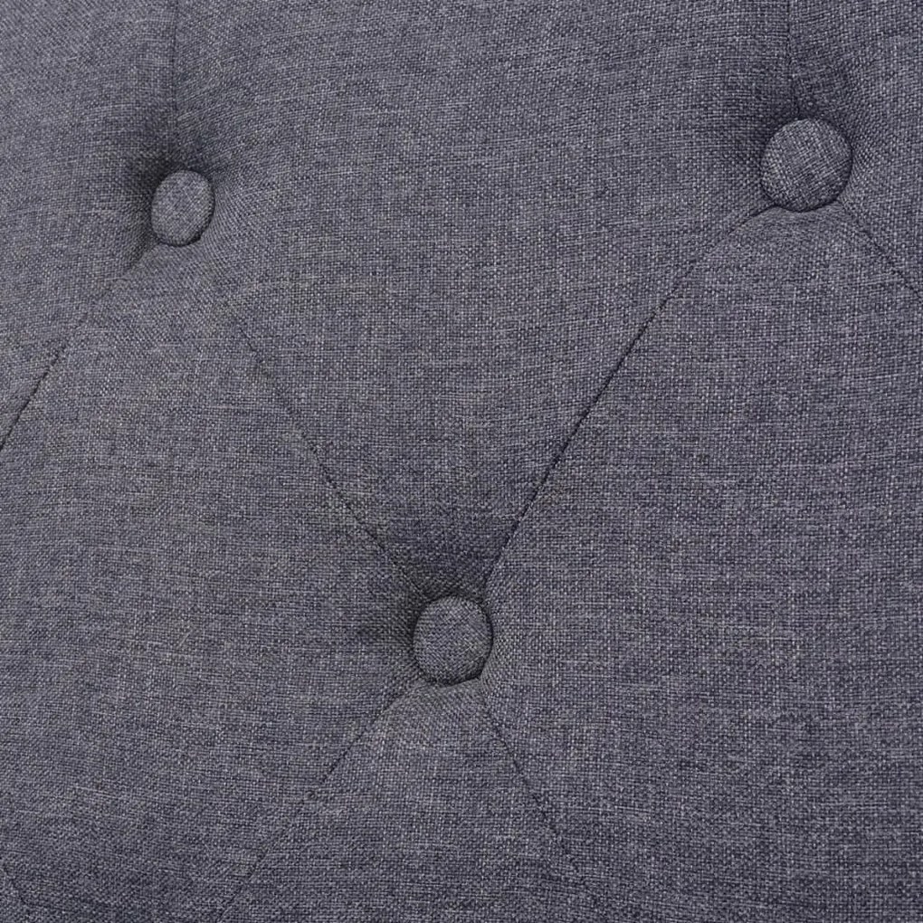 3místná pohovka textil šedá 245454